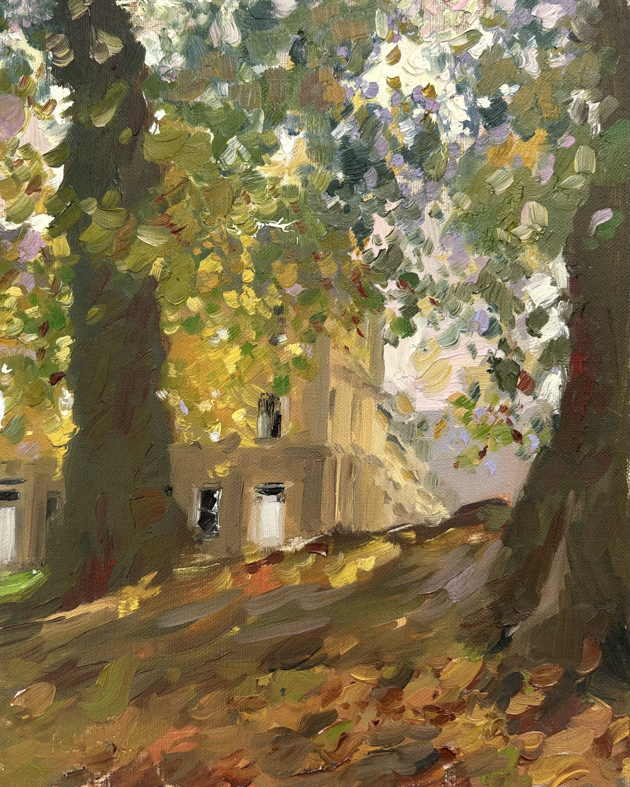 Glimpse of the Circus Through Trees, Bath.